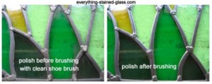 Polishing Stained Glass
