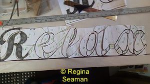 Designing Stained Glass Letters and Circles