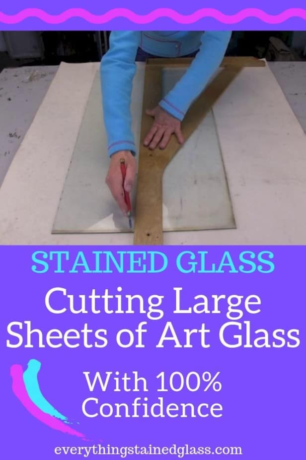 Cutting Large Sheets of Art Glass Sheets Without Breakage
