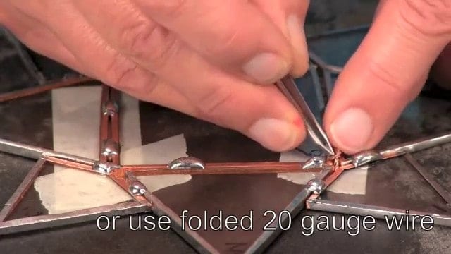How to Solder over Gaps in Stained Glass Copper Foil